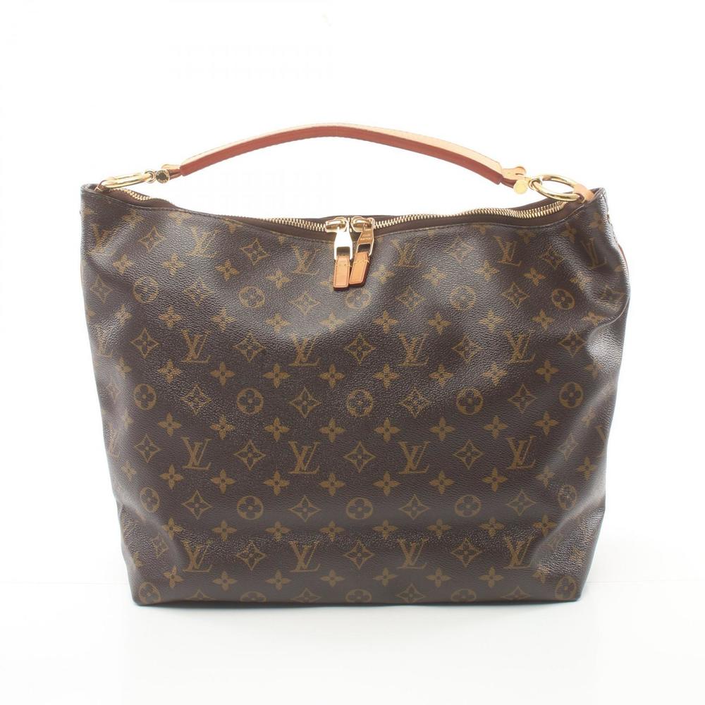 Louis Vuitton Sully Mm Monogram Shoulder Bag Brown - Gem